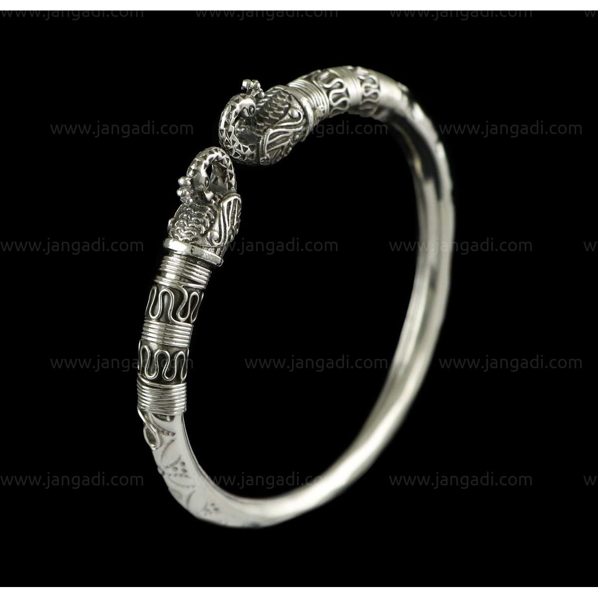 DAILYWEAR OXIDIZED SILVER KADA www.jangadi